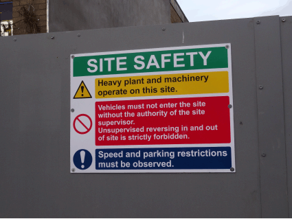 Building Site Safety Signs | Construction Signs | Label Source